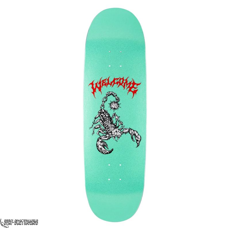 Welcome Mace On Boline 2.0 Deck - 9.25 x 33 - Teal/Glitter – Plus ...