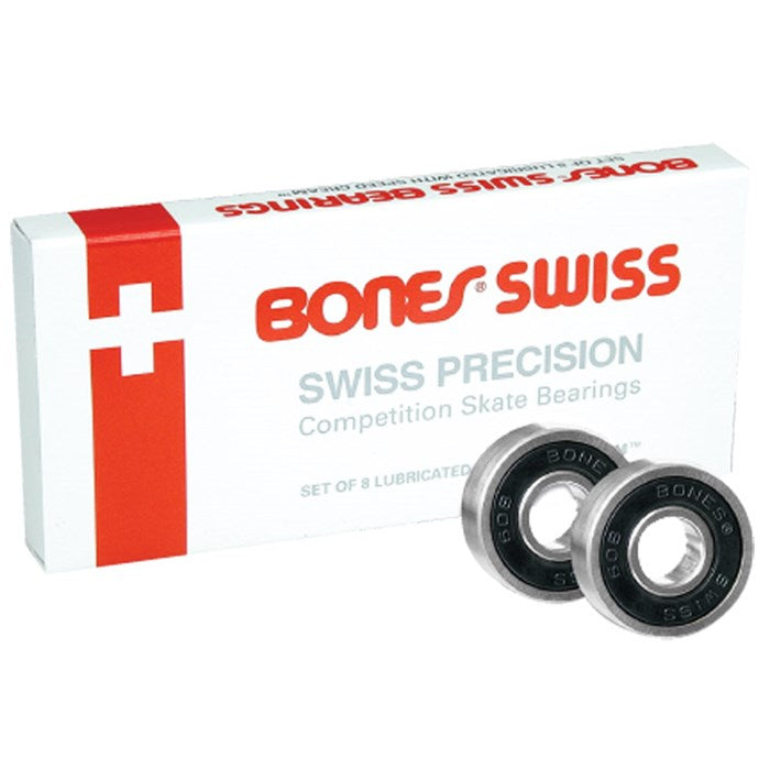 Bones Swiss Bearings – Plus Skateboarding